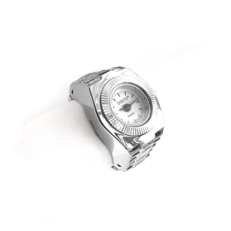 Stellar Sphere Ring Watch in Silver | DIGITS Watch Shop – DIGITS®